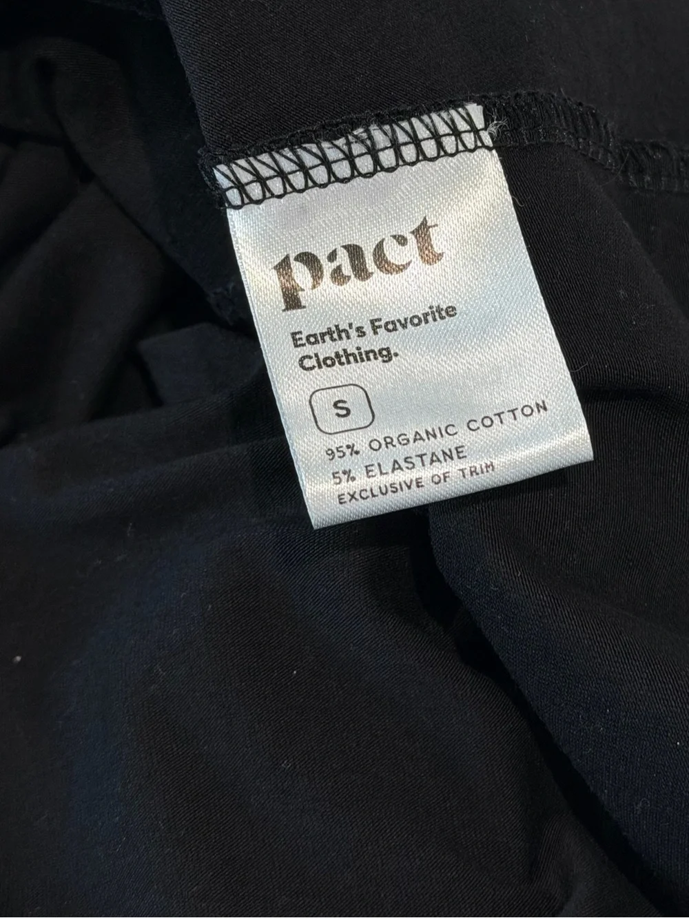 Pact | Dresses | Pact Organic Cotton Twist Back Midi Dress Black Small ...